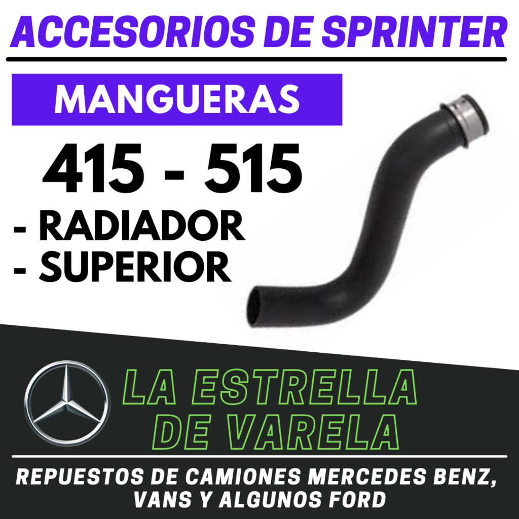 MANGUERAS - SPRINTER 415 - 515 - RADIADOR SUPERIOR