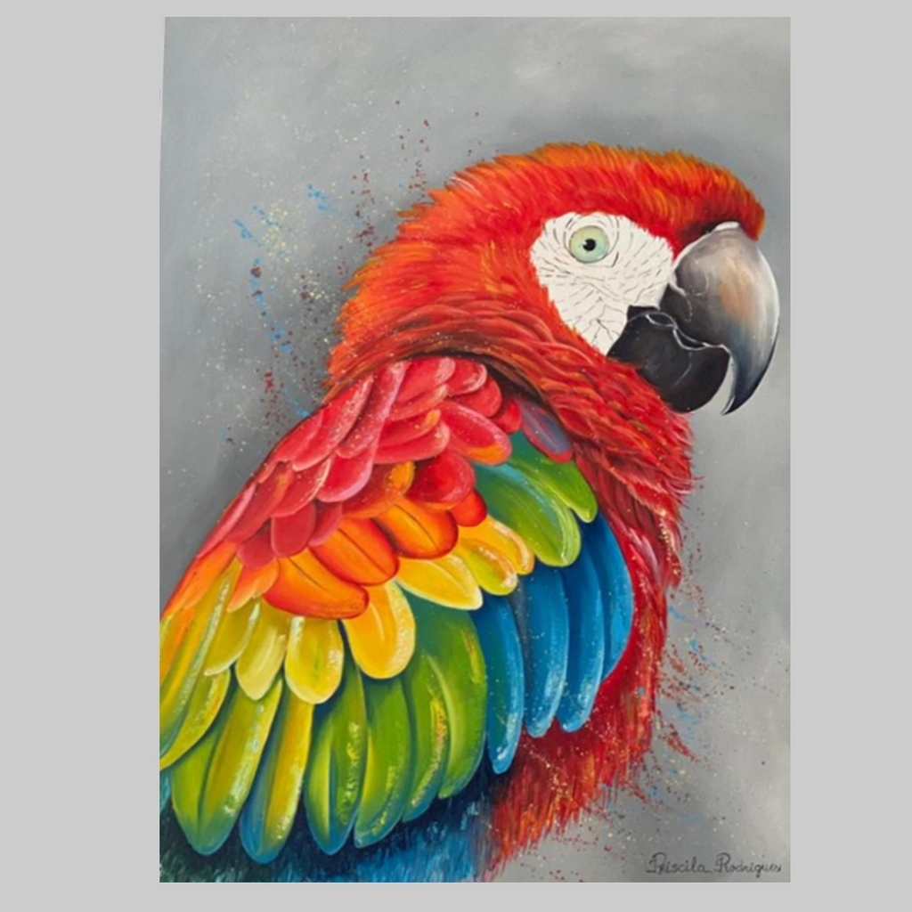 Quadro Arara vermelha