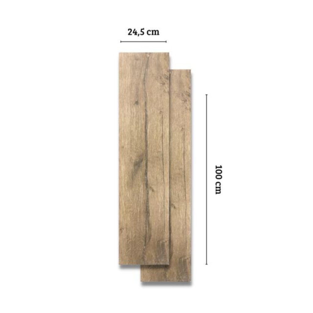 PORCELANATO SIMIL MADERA ITAGRES 24,5x100 CARTAGENA TRUFFLE