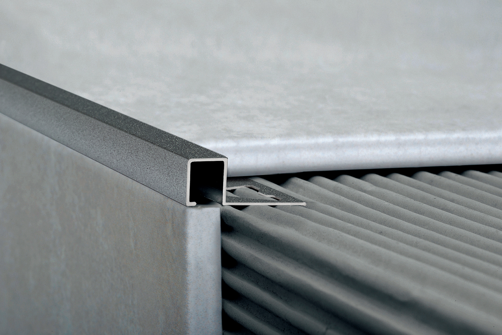 ATRIM GUARDACANTO QUADRA 10x10mm x 2,5m TIZA TEXTURADO MATE 3428TXT