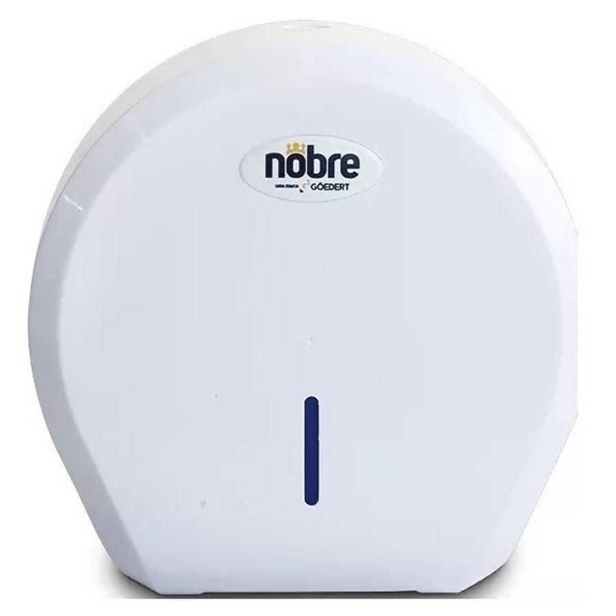 DISPENSER PAPEL HIGIENICO ROLAO 300/500M NOBRE NEW CLASSIC - BRANCO