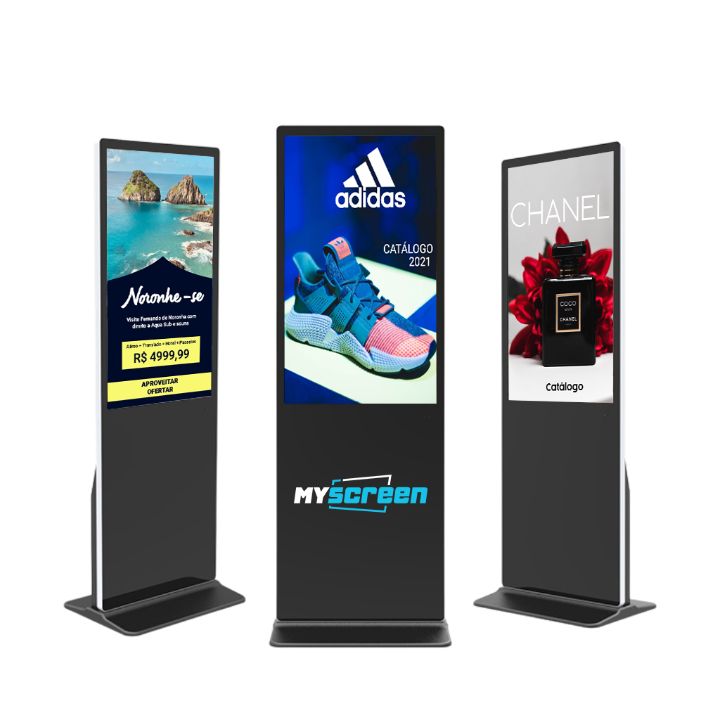 Totem Digital 43 Polegadas Touch Screen 10 Pontos c/ Computador ...