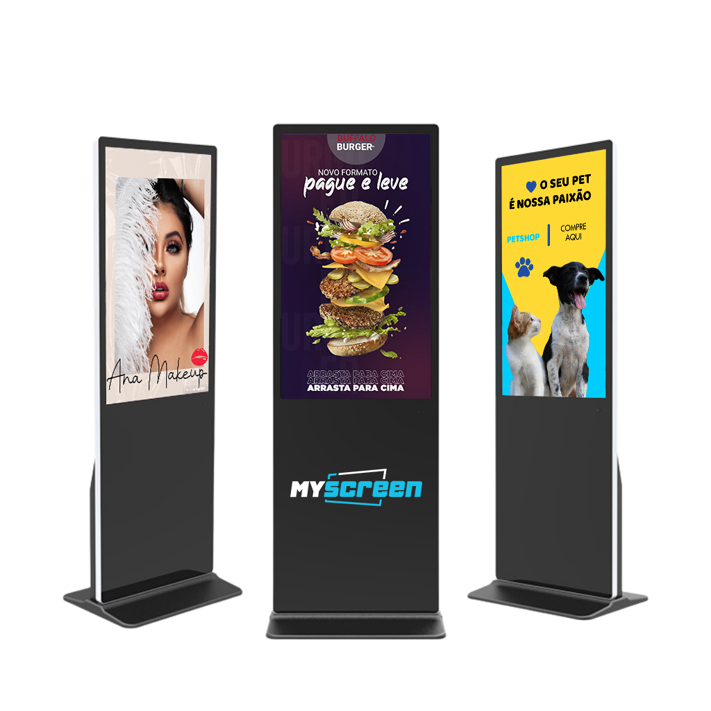 Totem Digital 43 Polegadas Touch Screen 10 Pontos c/ Computador ...