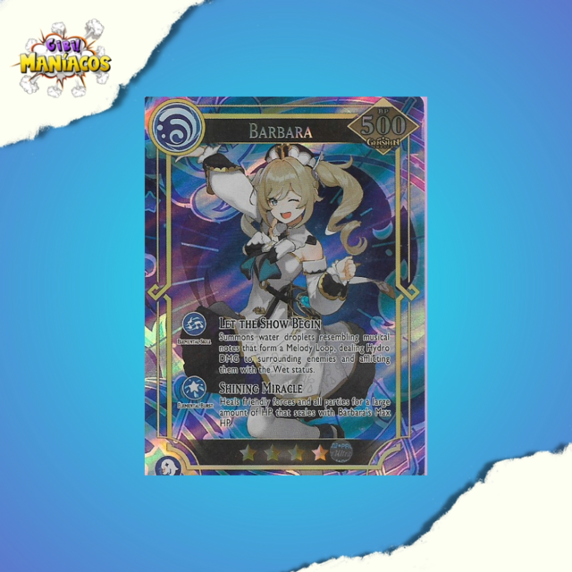 Card Genshin Impact - BP Barbara BP 500 - Gibi Maniacos