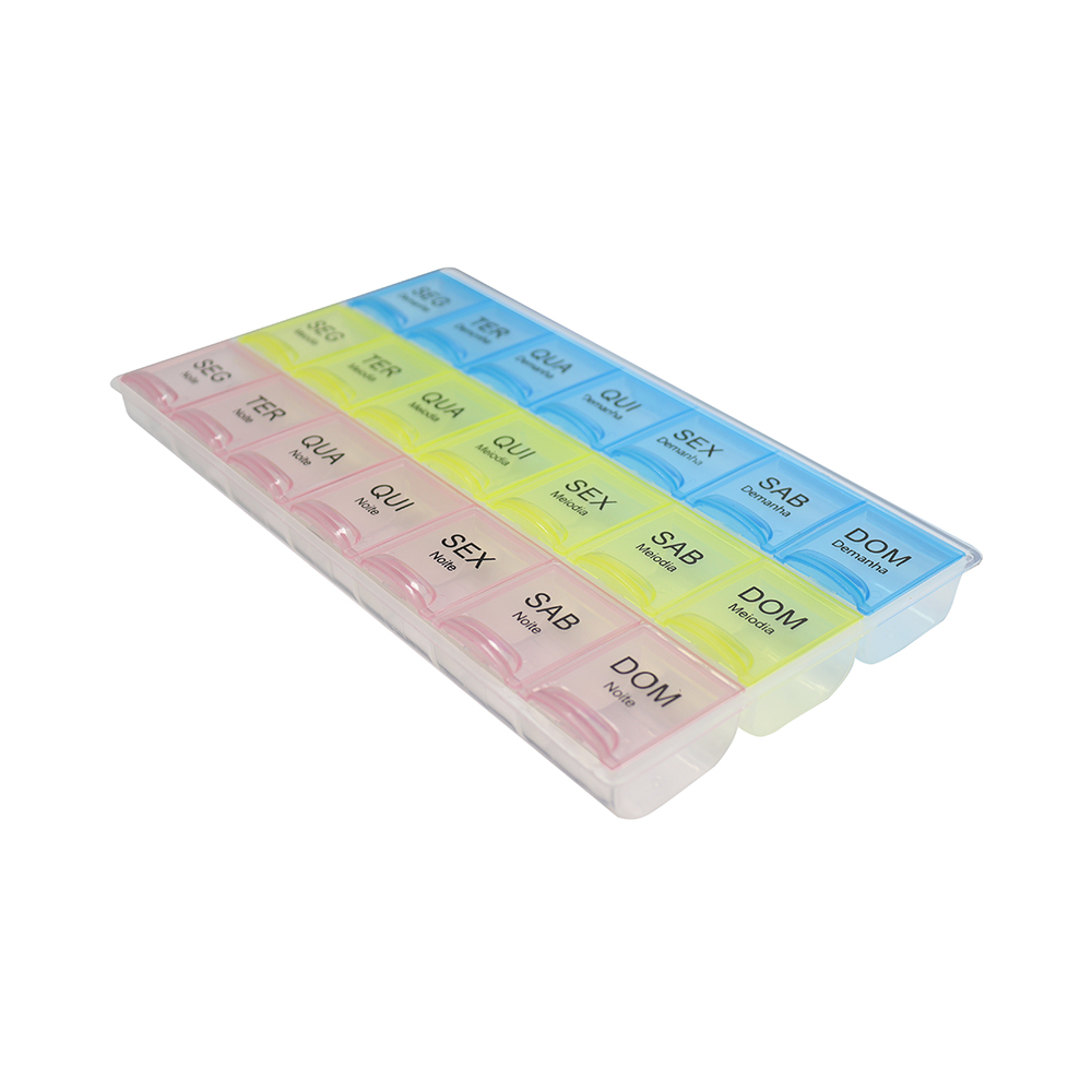 PORTA COMPRIMIDOS COM 21 DIVISÕES - Comprar em Life B