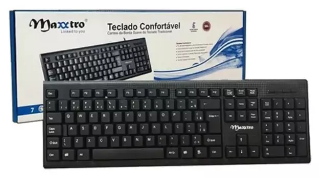 TECLADO PC MAXXTRO USB ABNT2 - KB100