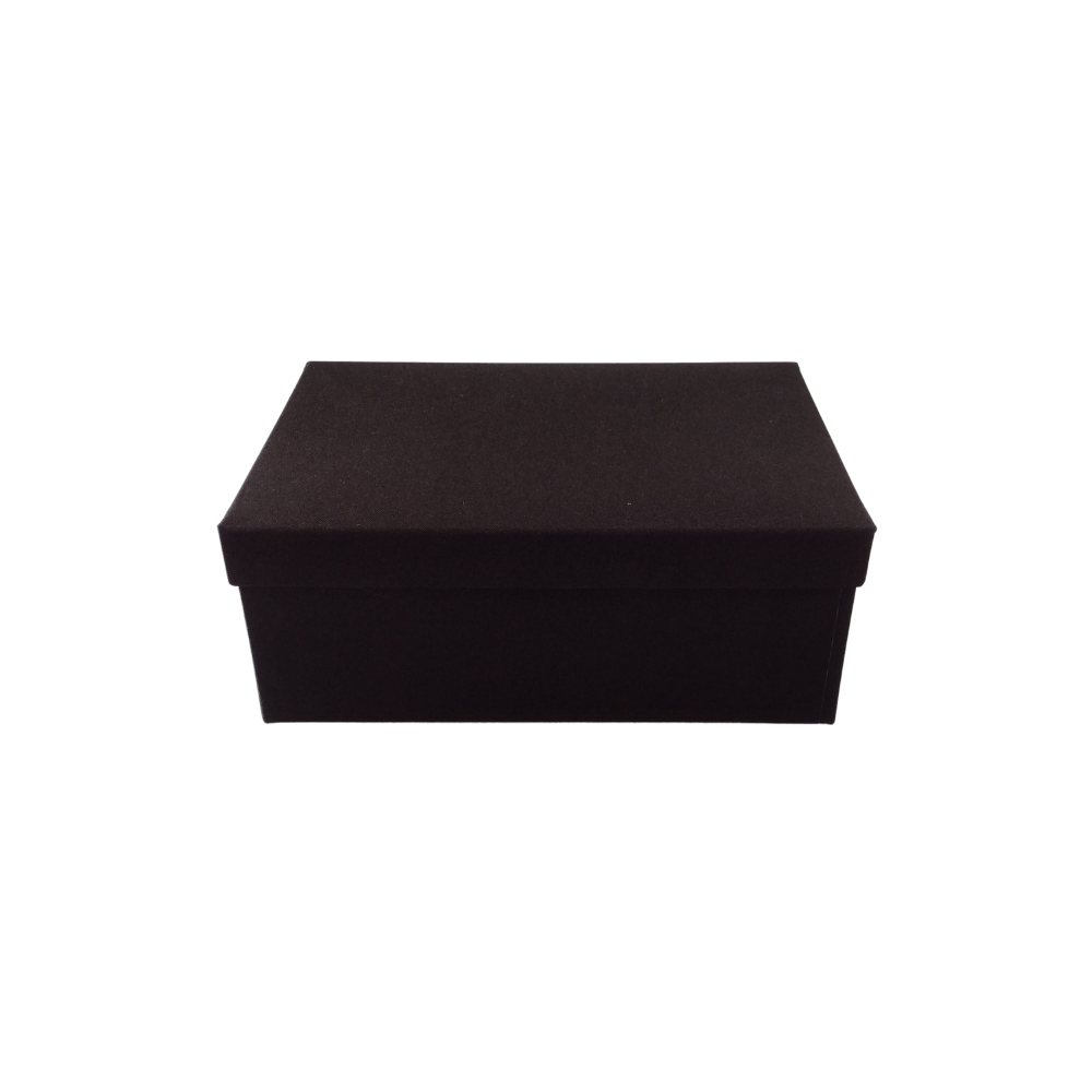 Caixa para Presente Retangular Preta - Encaixe