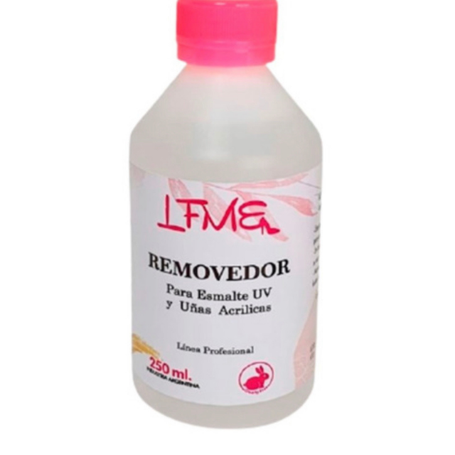 removedor de acrilico y esmalte uv lfme 250ml