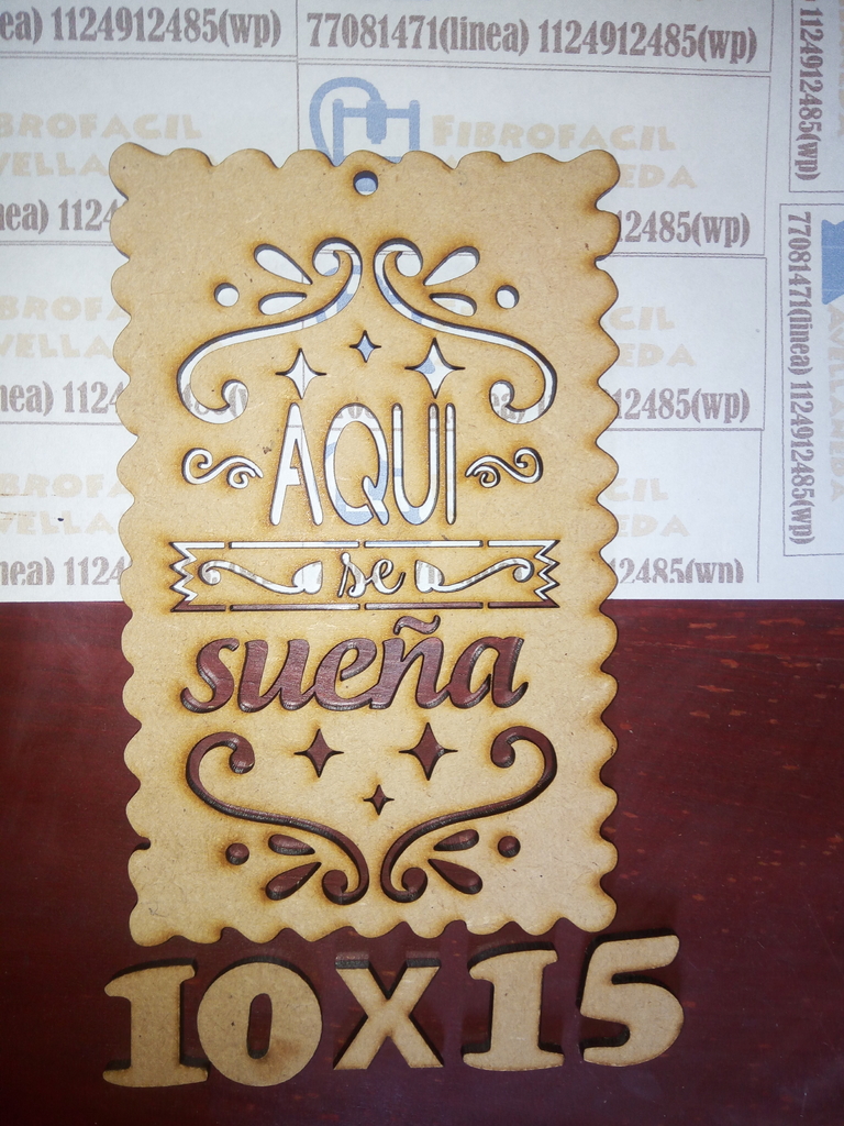 CARTEL EN FIBROFACIL AQUI SE SUEÑA