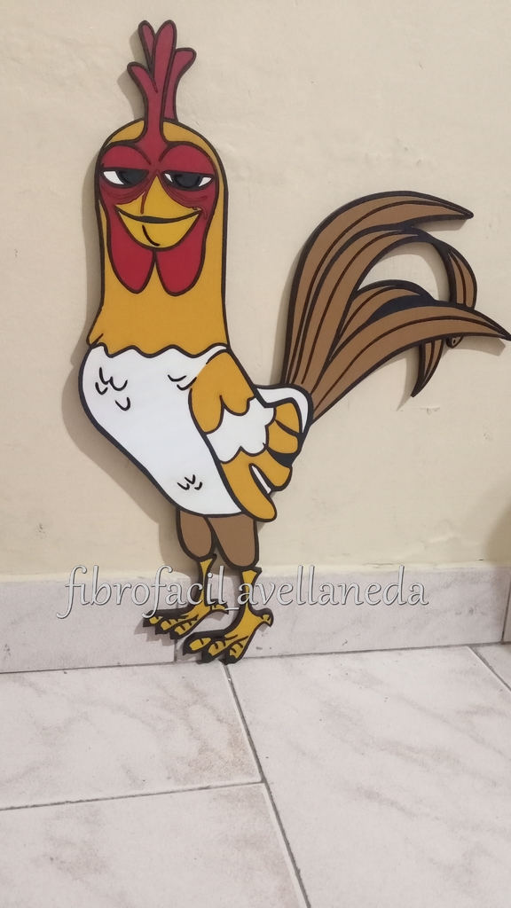 PERSONAJE GALLO BARTOLITO LA GRANJA DE ZENON PARA DECORACION MESA CANDY BAR