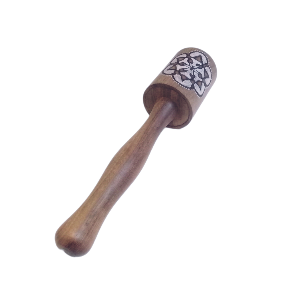 Maracá de madeira Santo Daime