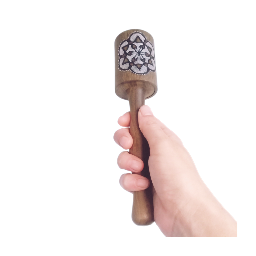 Maracá de madeira Santo Daime