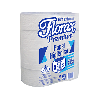 CLARAMAX - PAPEL HIGIÊNICO ROLÃO FLORAX PREMIUM