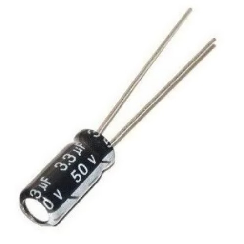 Capacitor eletrolítico radial 3,3uf 50v - Intertronix
