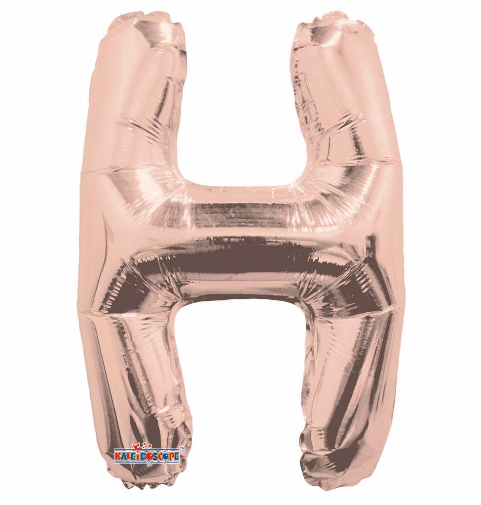 Letra H 14in Color Rose Gold