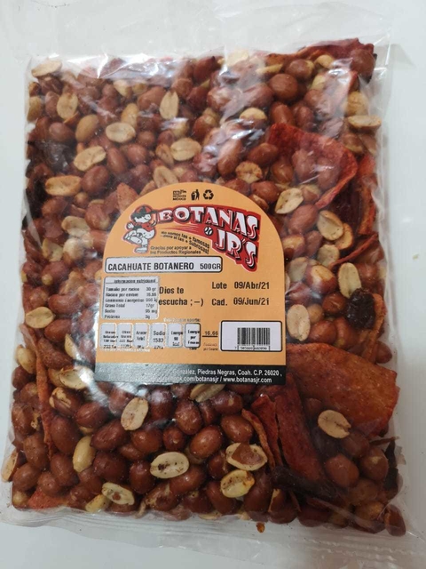 Cacahuate Sal con Ajo 500gr - Comprar en Botanas Jr