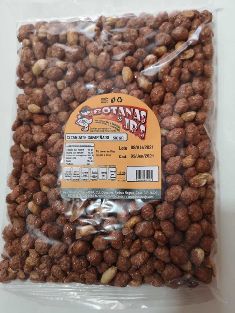 Cacahuate Sal con Ajo 500gr - Comprar en Botanas Jr