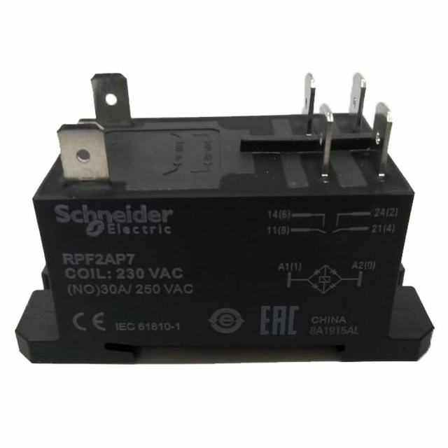 Relé 6 Pinos 30a 230v 3na - RPF2AP7
