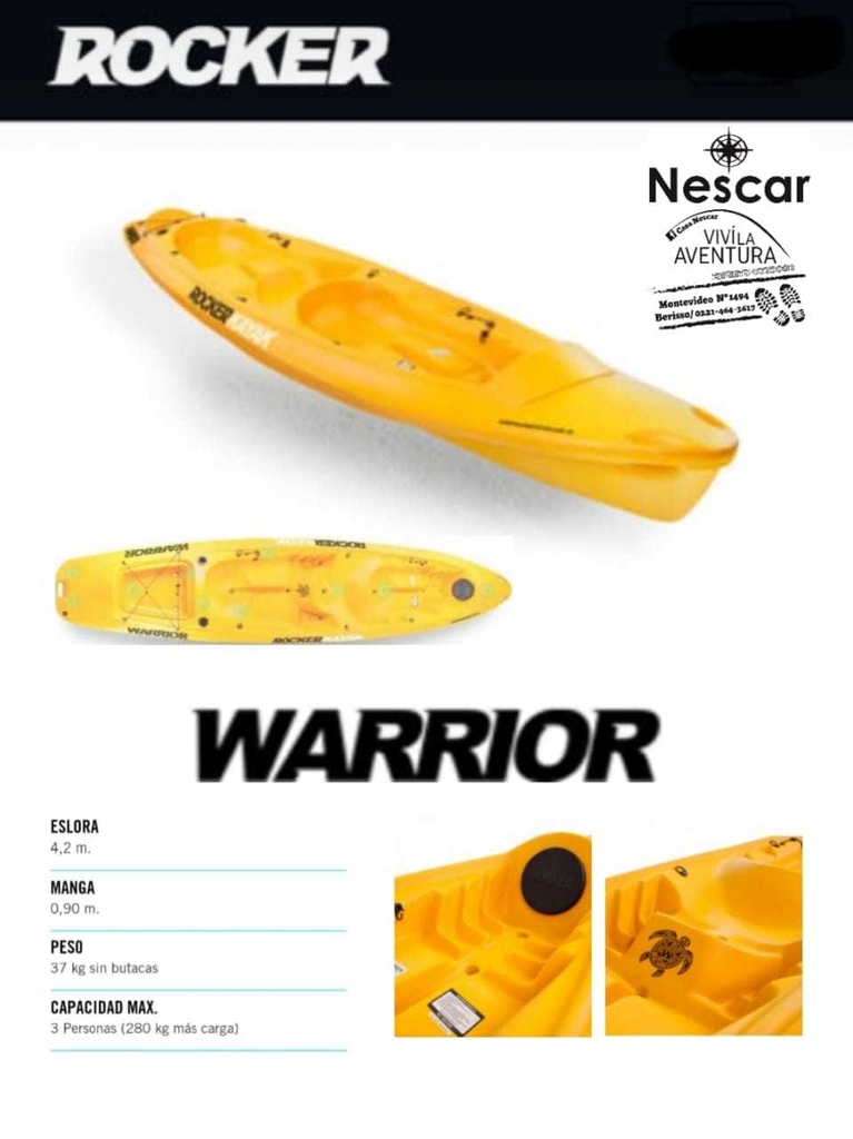 Kayak Rocker Warrior con remo - Comprar en Casa Nescar