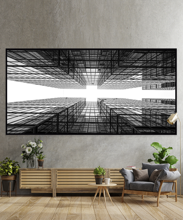 Quadro Decorativo Max Luxo Arquitetura Prédios P&B