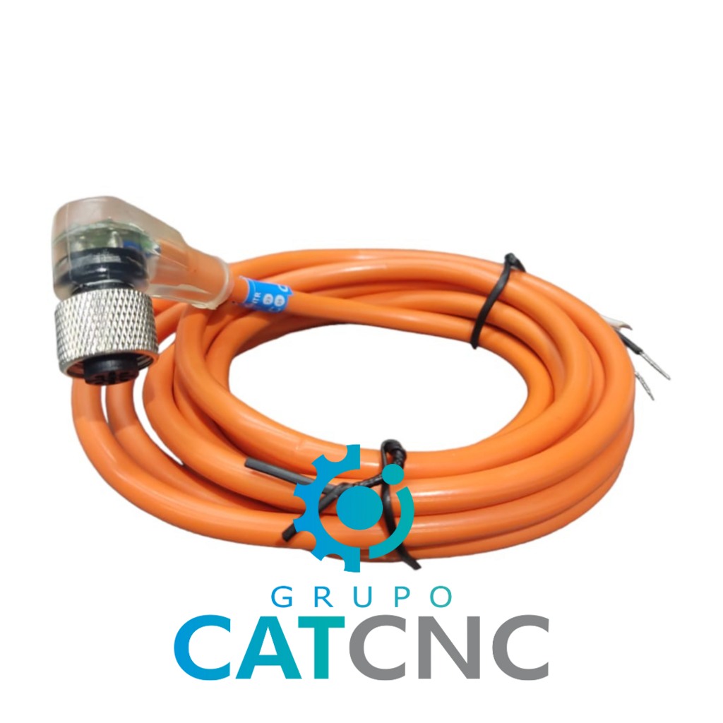 Cabo Para Sensor M12 4 Pinos Reto 2 Metros Com Led Indicador