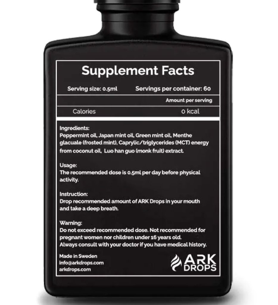 ARK Drops l ARK of Sweden l Feito na Suécia l Suplemento Dietético ...