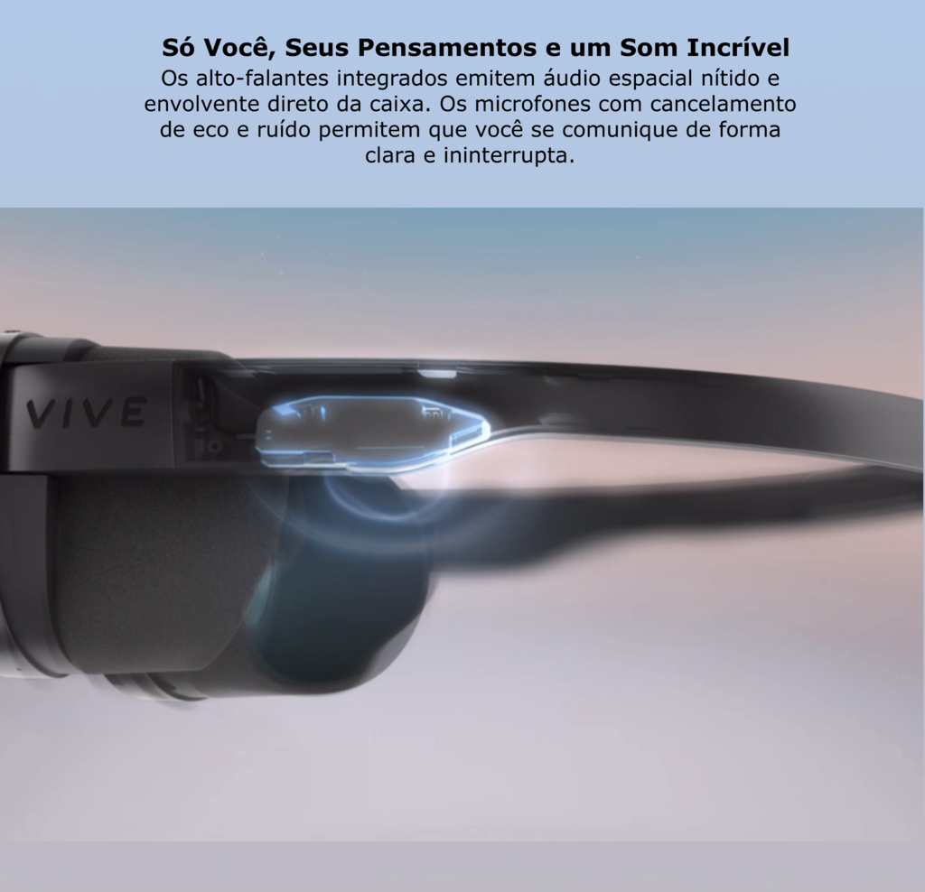 HTC VIVE FLOW | + Controller | Compacto e Leve A Serenidade Acontece | Os óculos VR Imersivos ...