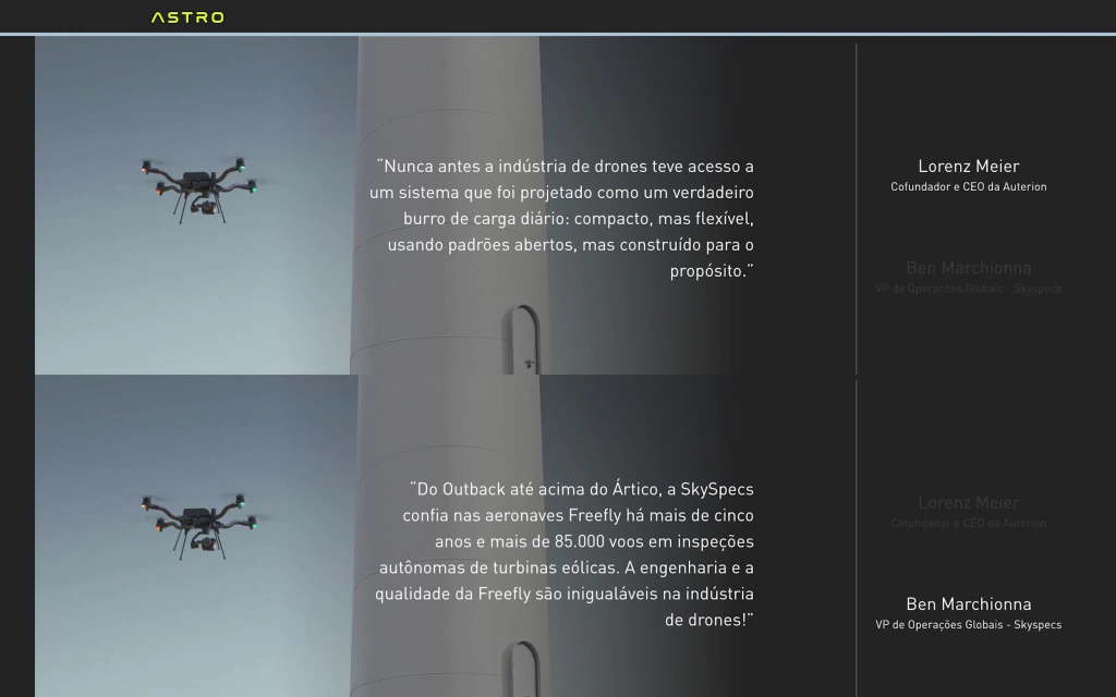 Freefly Systems Astro Base l Plataforma de Drone Industrial compacta