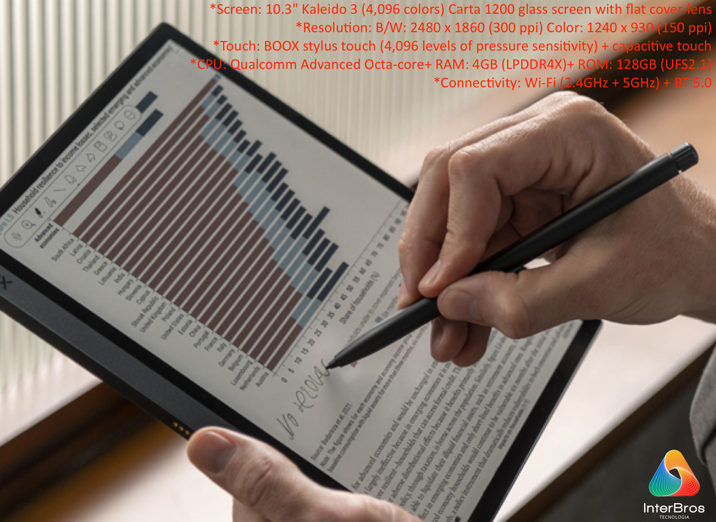 Boox 10.3 Tab Ultra C 128gb Color ePaper E-ink Tablet + BOOX Magnetic ...