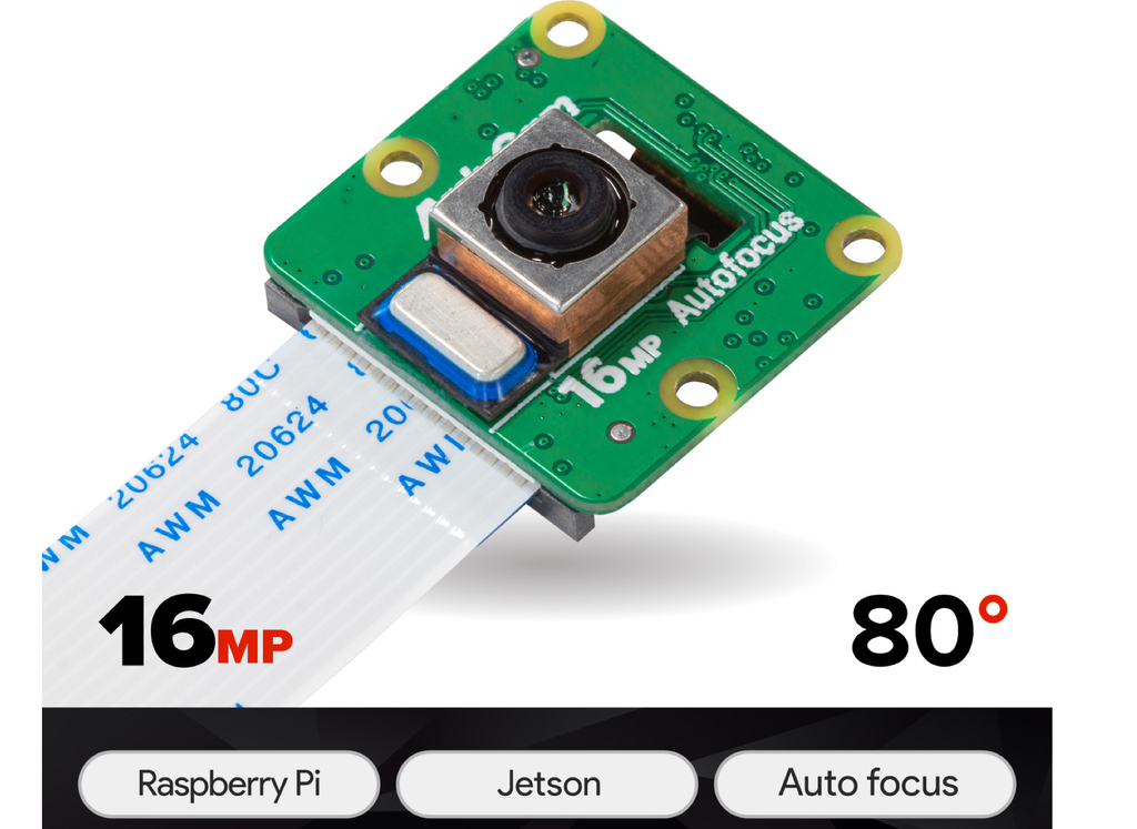ArduCam 16MP IMX519 PDAF&CDAF Autofocus Camera for Raspberry Pi and ...