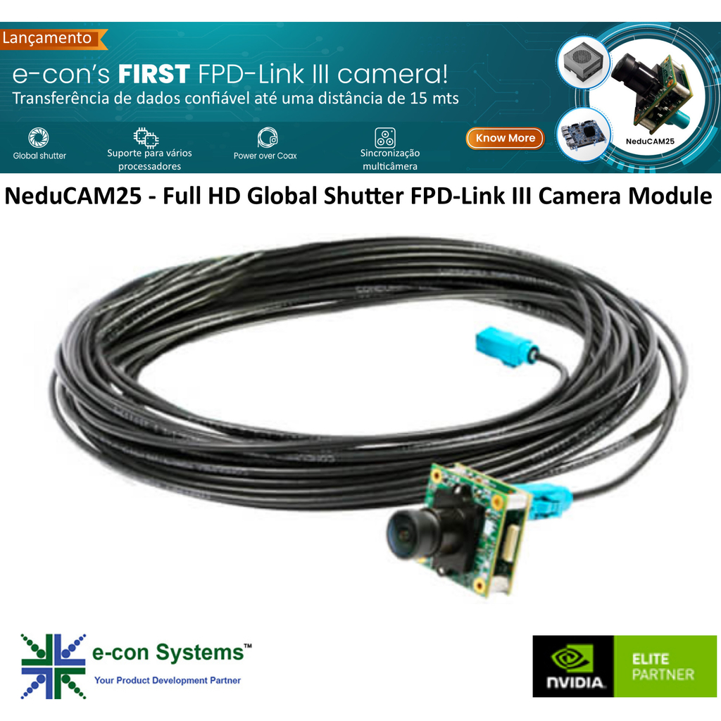 Nvidia Jetson Orin Developer kit + e-Con Systems NeduCAM25 l onsemi®'s AR0234 sensor l Full HD ...