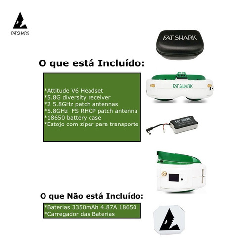 Fat Shark Goggles Attitude V6 Drone & UAVs