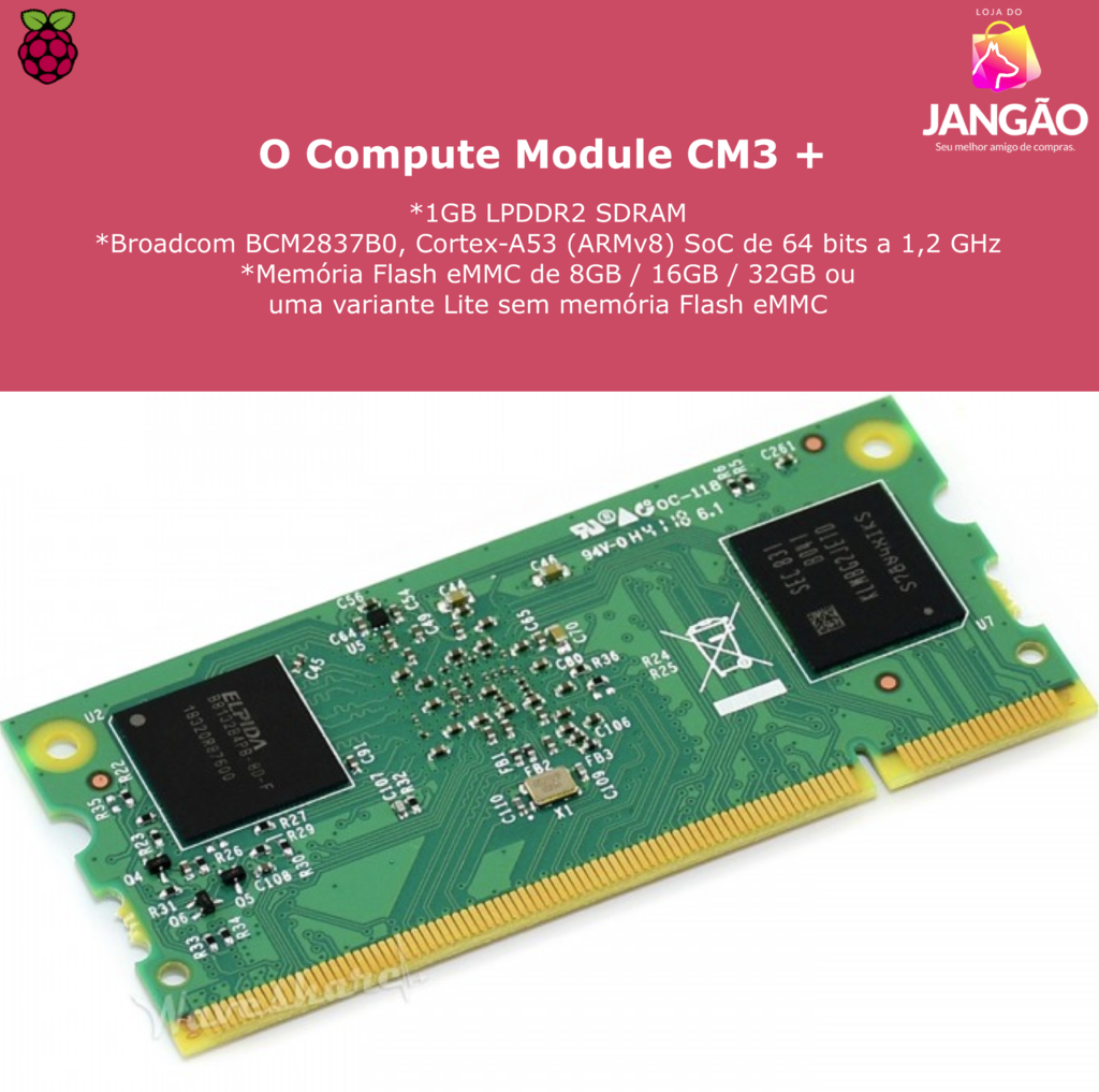 Raspberry Pi Compute Module 3 CM3+ | Aplicações Industriais ...