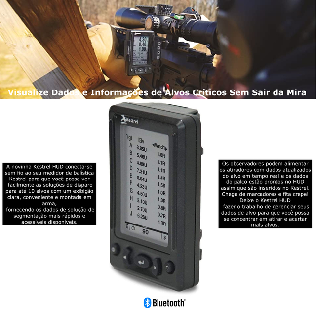 Kestrel Balístico 5700 Bluetooth Elite Calculadora Balística+ Kestrel ...