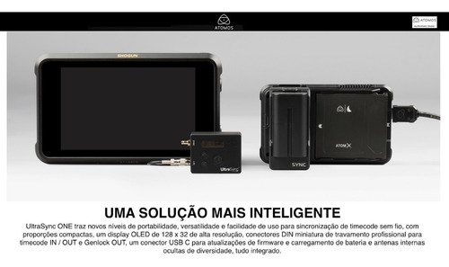 Atomos Ultrasync One Rf Timecode Sync Para O Atomx Sync E Ninja V