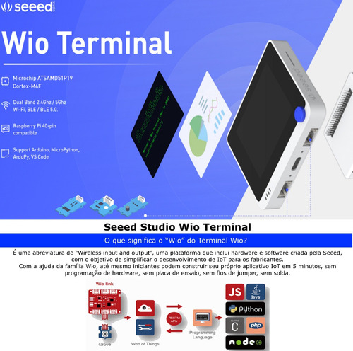 Wio Terminal ATSAMD51 Core with Realtek RTL8720DN | Raspberry Pi | Arduino | TinyML |Terminal ...