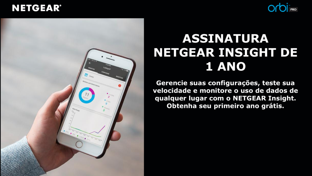 Netgear Orbi Pro SXK80B1 AX6000 WiFi6 Mesh Até 6Gbps | 4 SSIDs, VLAN ...