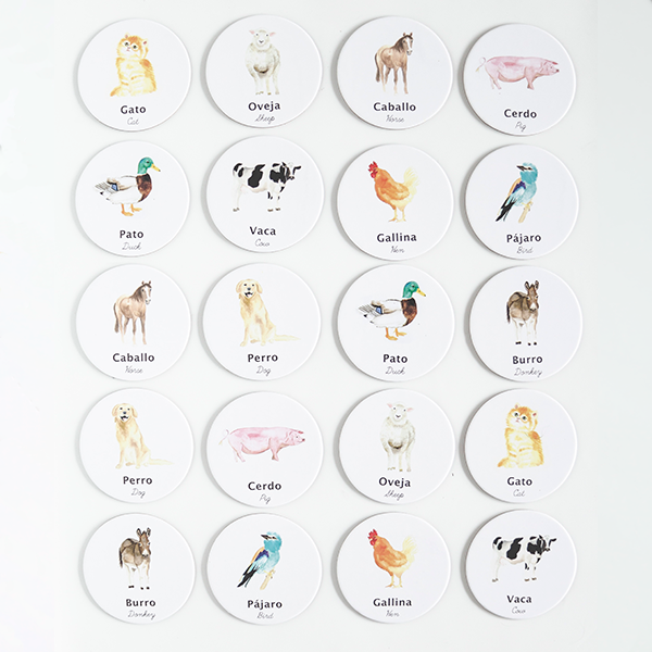 Juego de Memoria Animales de la Granja