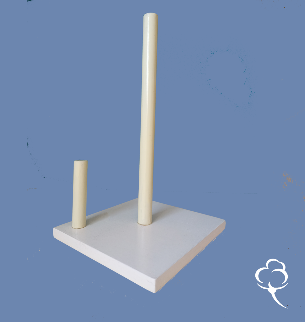 Porta Rollo de cocina de madera color 16x18 cm aprox. artesanal