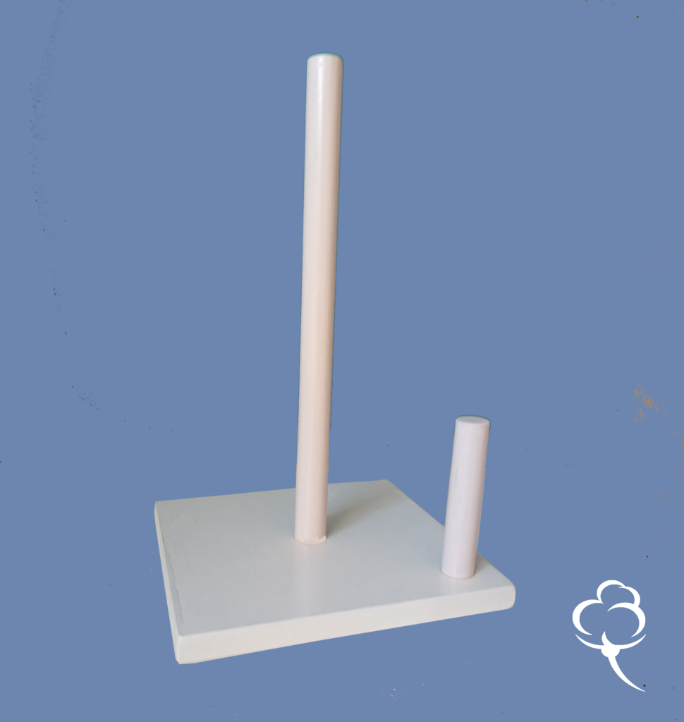 Porta Rollo de cocina de madera color 16x18 cm aprox. artesanal