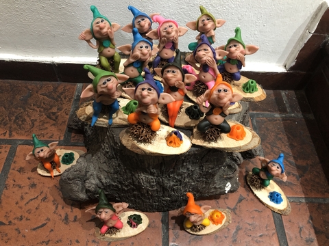 Porta Sahumerio con Duende Tierno 12cm de Alto Apróximado