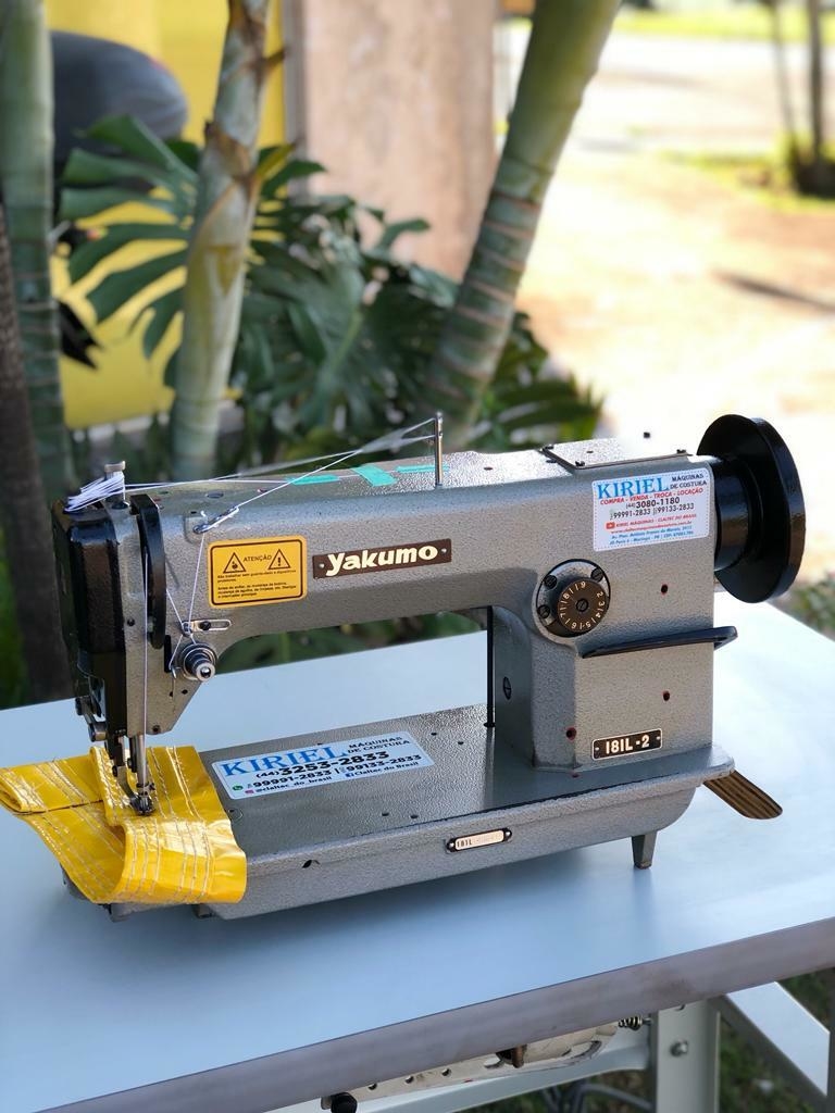 MÁQUINA DE COSTURA RETA TRANSPORTE DUPLO YAKUMO MODELO 181L-2