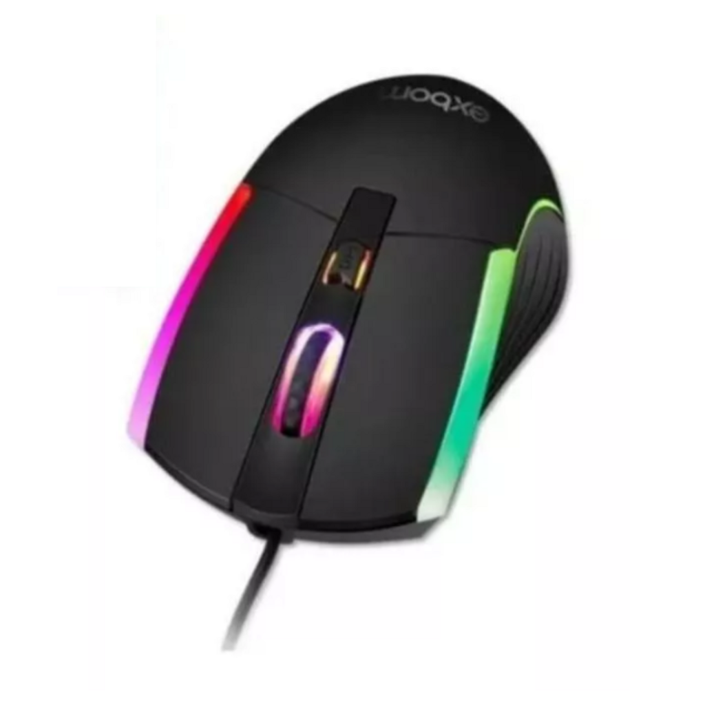 Mouse Gamer Exbom MS-61 com Led RGB 4D 1600DPI