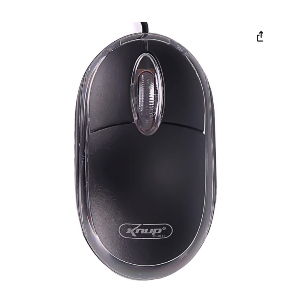 Mouse Óptico Knup USB Scroll Compacto Led