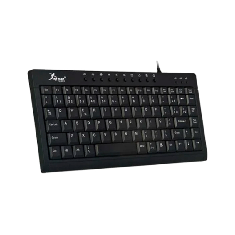 Mini Teclado USB Multimídia ABNT2 Preto KP-2013 Knup