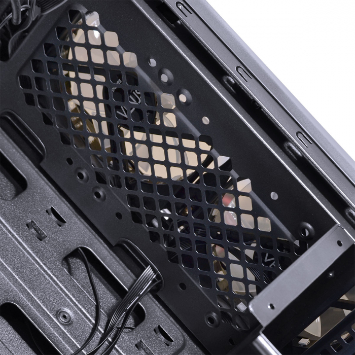 Gabinete Gamer Pcyes Venus Black c/ 2 Fans Led Vermelho - Micro-ATX e