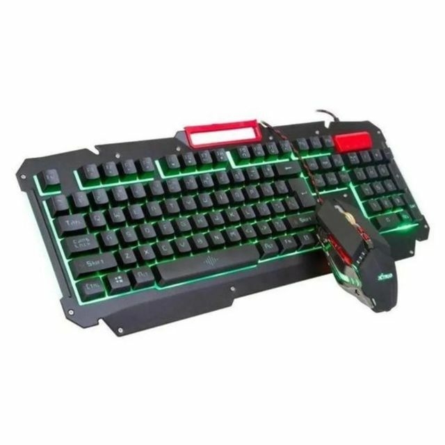 Kit Gamer Xtrad HK-8500: Teclado Semi Mecânico Metal + Mouse 3.200DPI