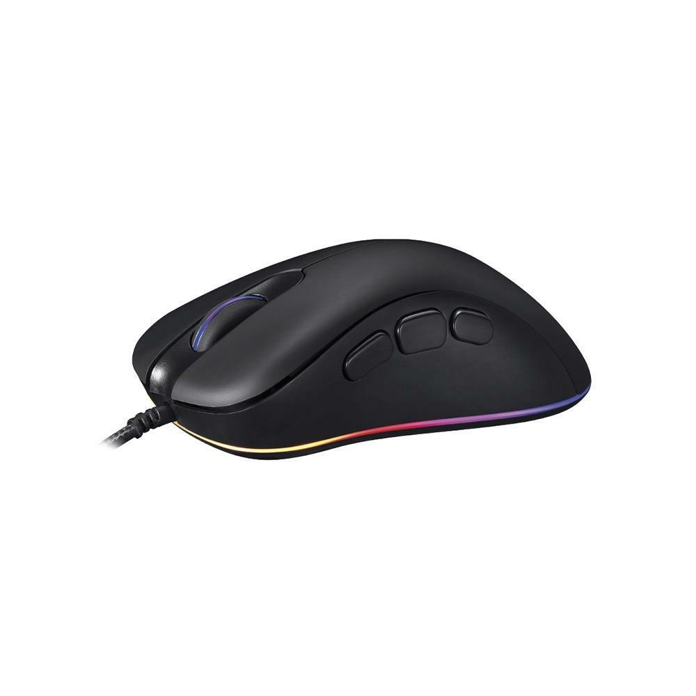 Mouse Gamer C3Tech Rumble RGB 6400DPI Black