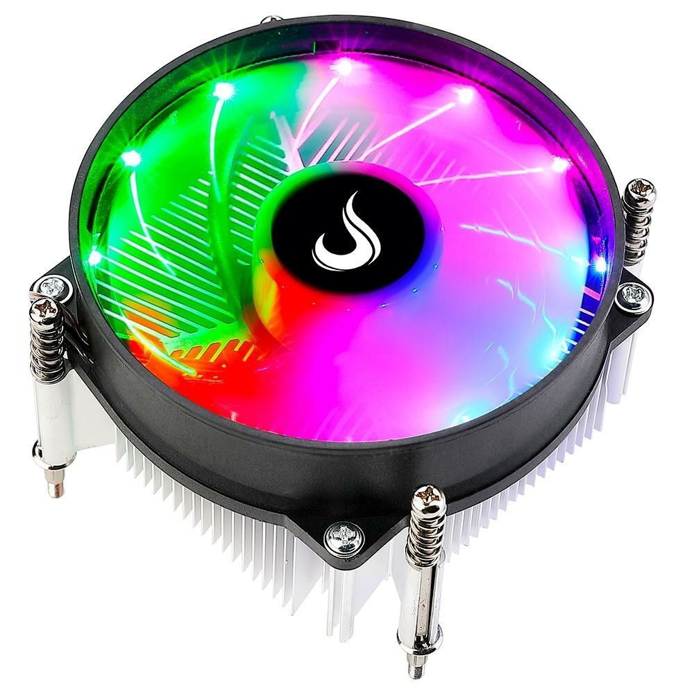 Cooler Processador Rise Mode X4 Led Rainbow Intel