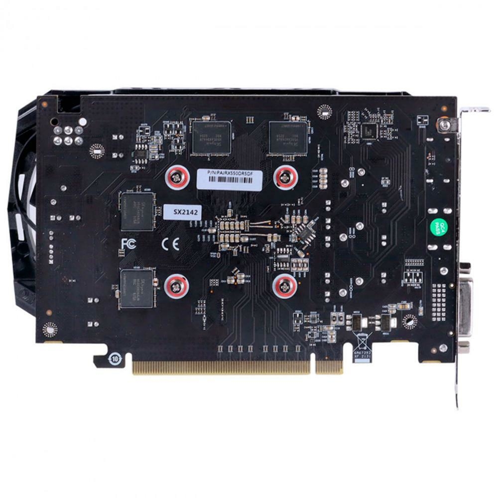 Placa de Vídeo AMD RX 550 4GB DDR5 Pcyes Dual Fan 128 Bits Saída Hdmi ...